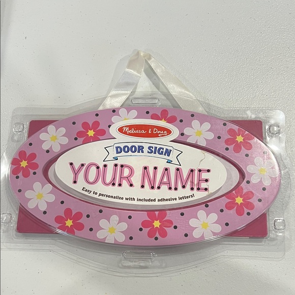 Melissa & Doug | Accents | Nib Adorable Melissa Doug Pink Floral ...
